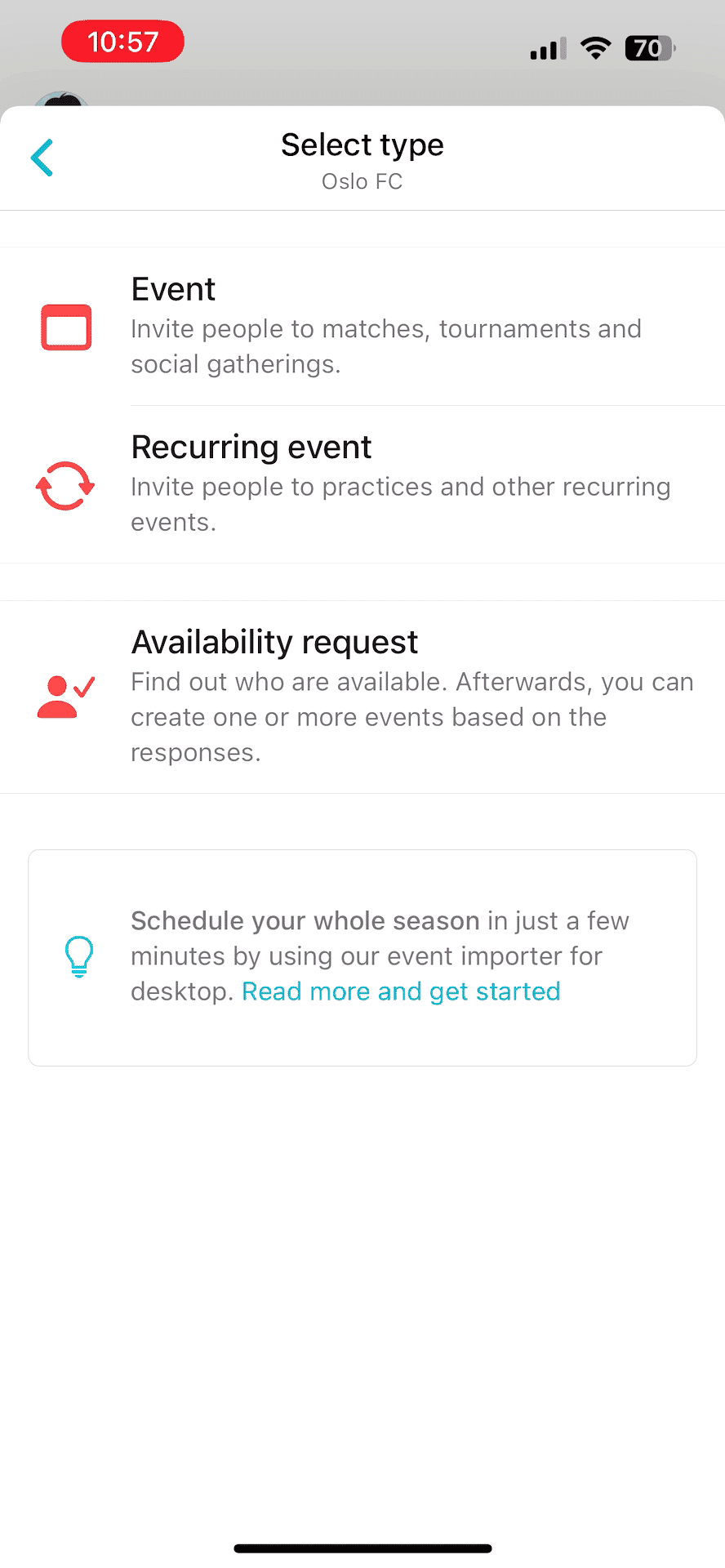 Free Sports Team Availability App | Download Spond