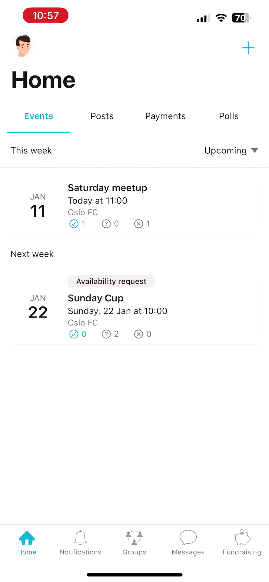Free Sports Team Availability App | Download Spond