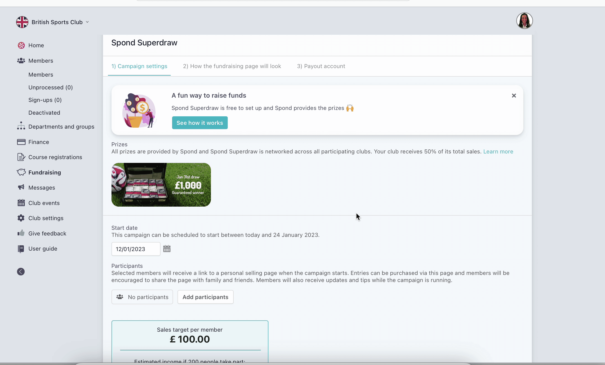 Club Fundraising Software | Spond