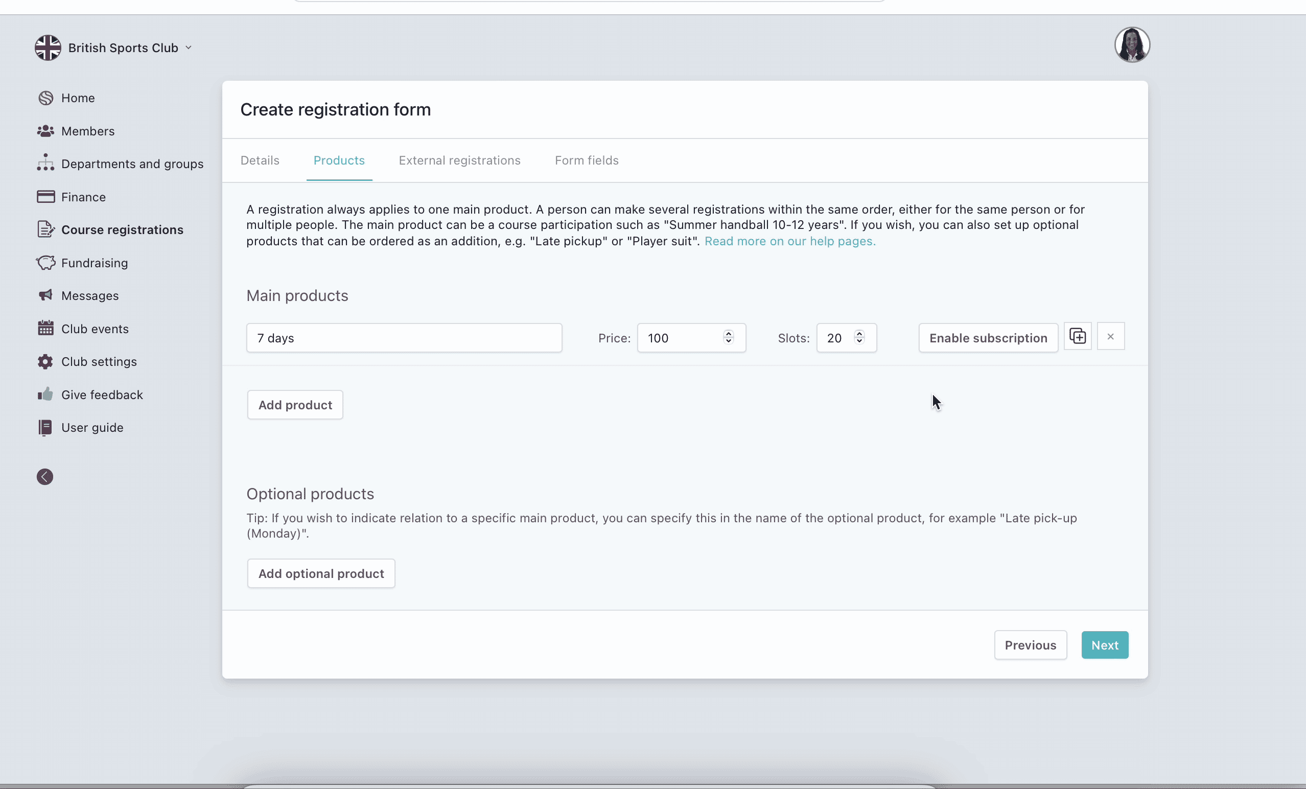 Setup and Registrations for Courses & Academies | Spond