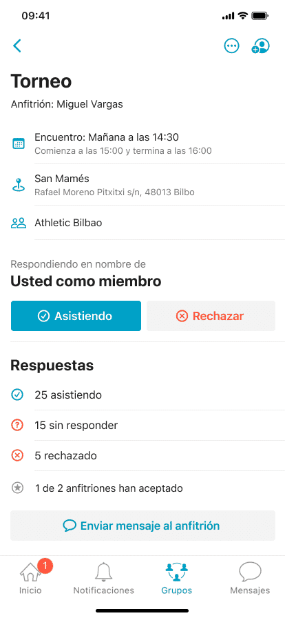 Resumen de las Funciones para Equipos de Spond | Pruébalo es gratis