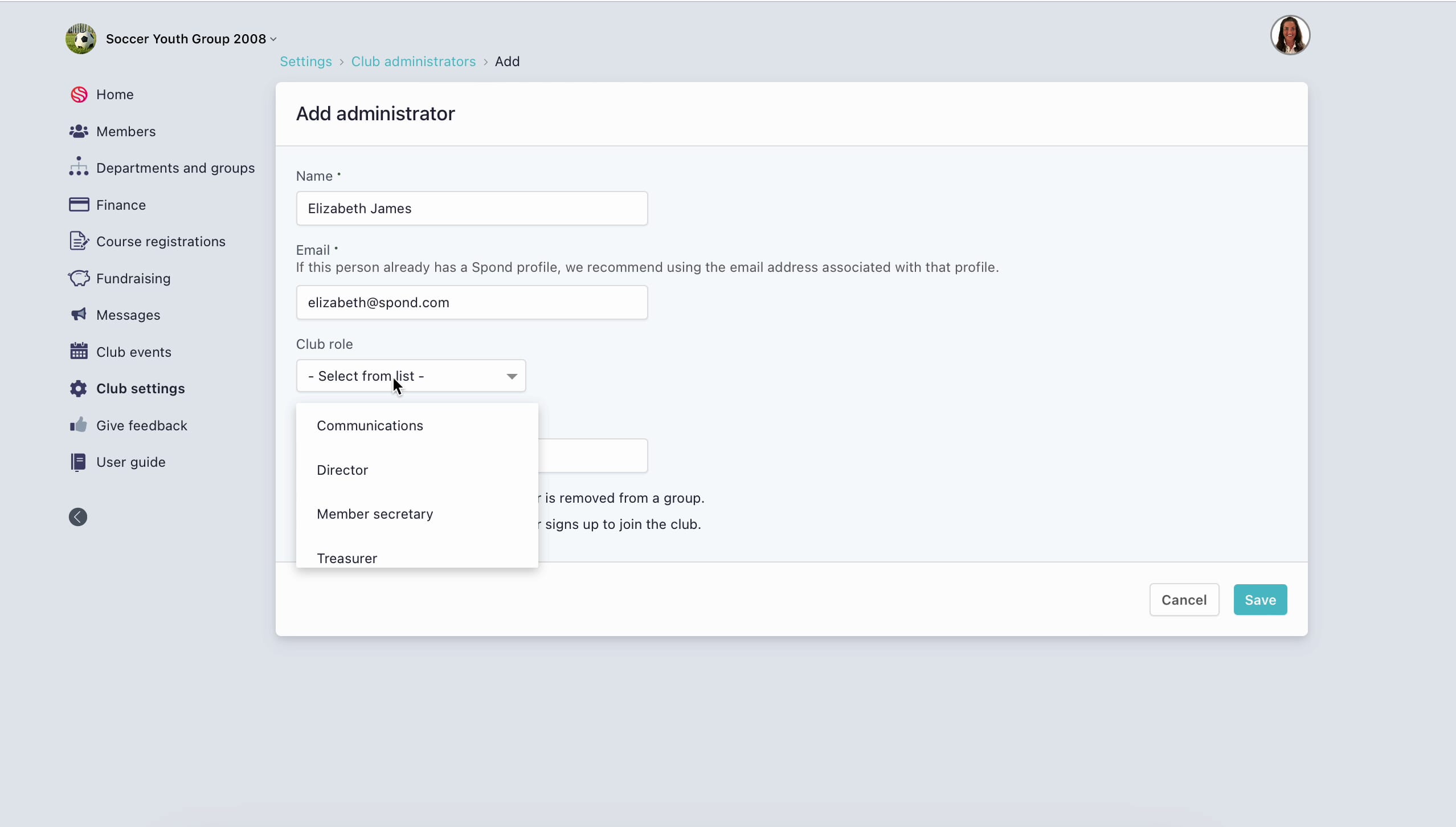 Club Management Software | Spond
