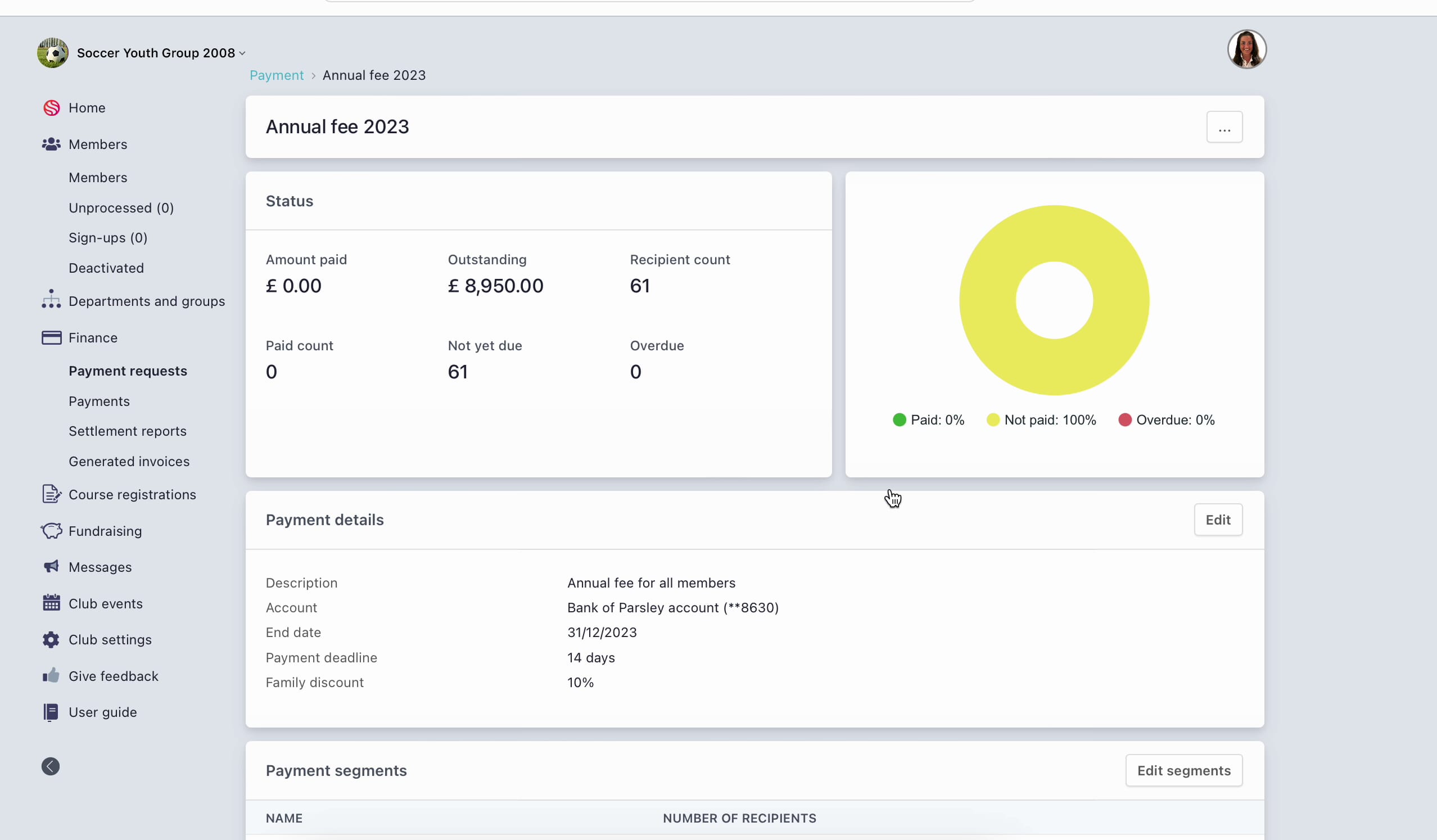 Spond Club Overview | Spond