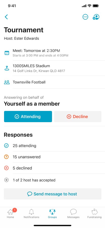 Features for Teams Overview | Spond