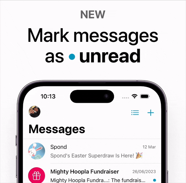 New Feature: 'Mark as Unread' on Your Messages in Spond